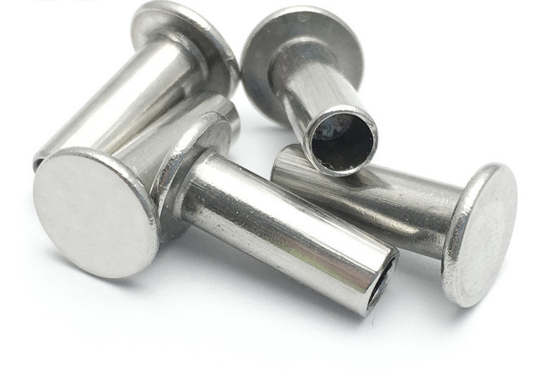 Remache semi tubular inoxidable principal plano avellanado del acero ...
