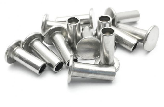 Remache semi tubular inoxidable principal plano avellanado del acero ...